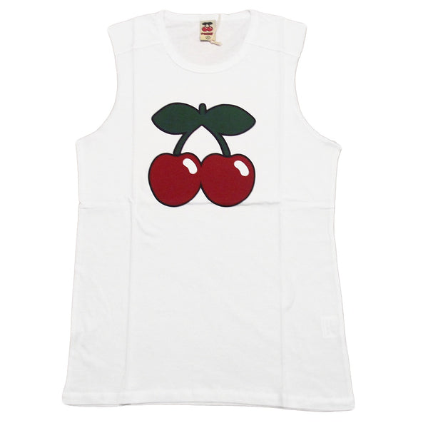 Pacha Basic Cherry Logo White Tank Top - Men's Vest | Lost In Summer ...